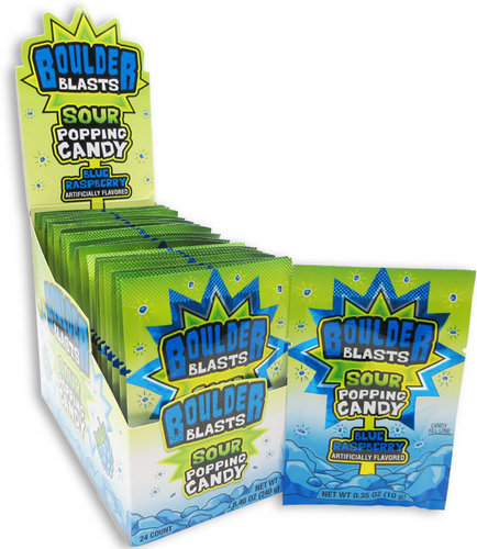 BOULDER BLASTS – SOUR POPPING CANDY – Strawberry (1) – "The One Stop ...